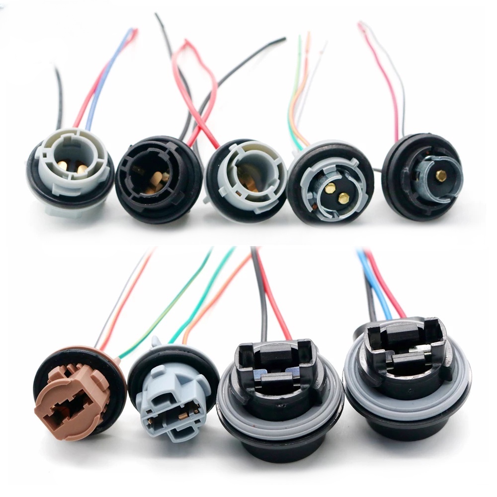 1X LED T20 7443 7440 3156 3157 1156 1157 Wire Harness Socket Car Lamp ...