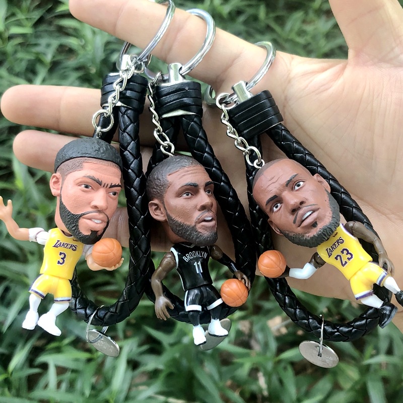 [Min Order: 2pcs] NBA Doll Keychain James Curry Durant Kobe Harden ...