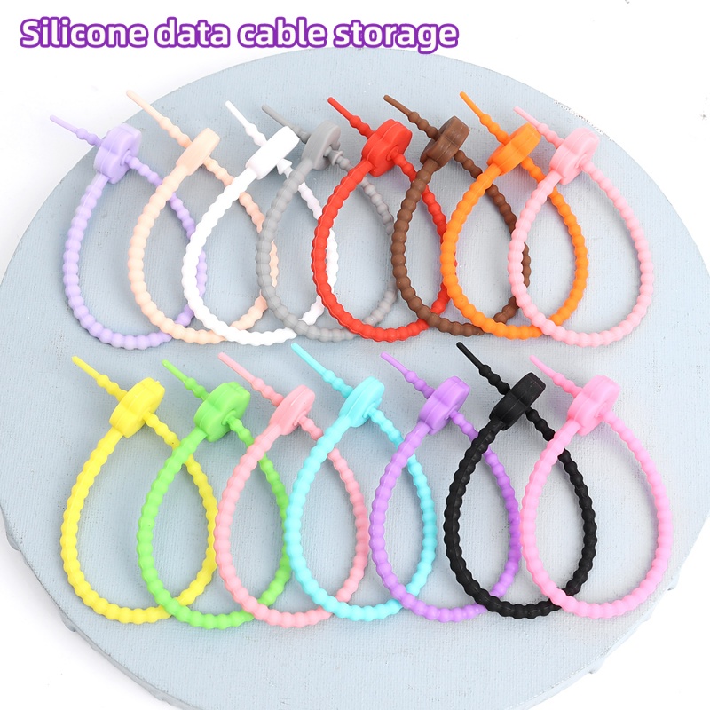 Creative Pure Color Flower Cable Protector Wire Winder / Data Line USB Charging Cord Storager ...