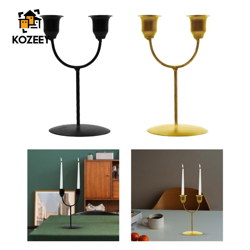 [meteor] shaped Retro Candles Holder 2 head Candlestick Centerpieces ...