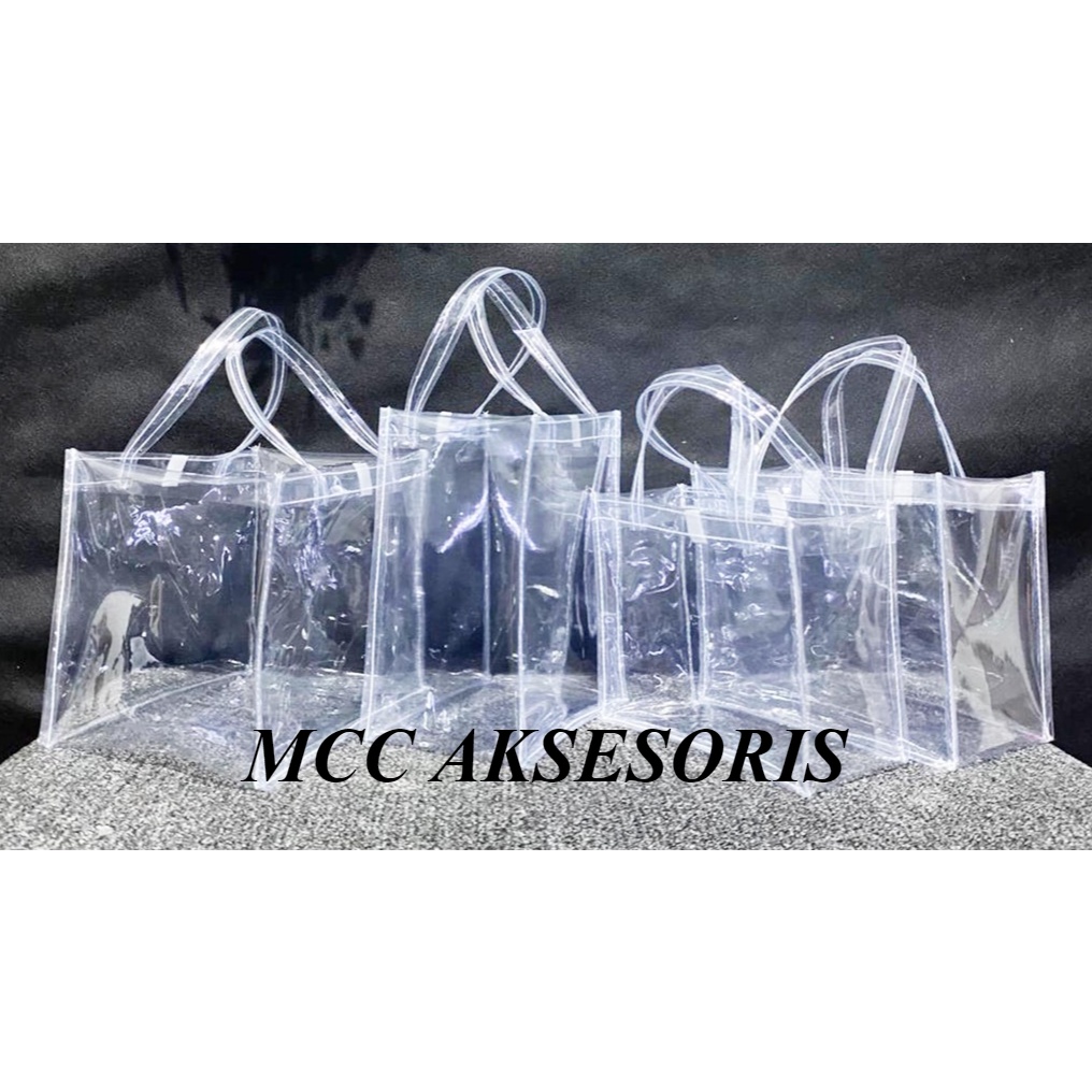 Mcc Premium Transparent Mica Bag, transparent hamper bag in many sizes ...