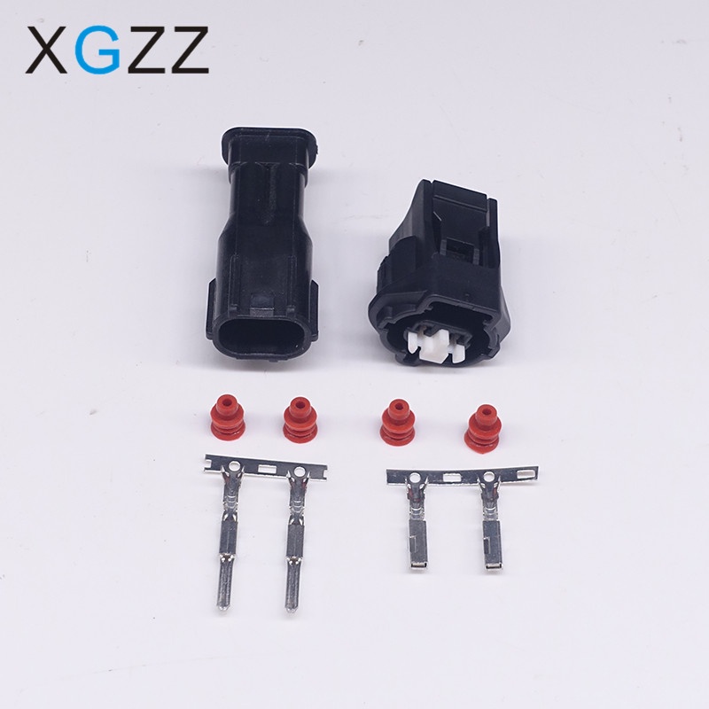 2pin female waterproof housing socket auto waterproof connector 7283 ...