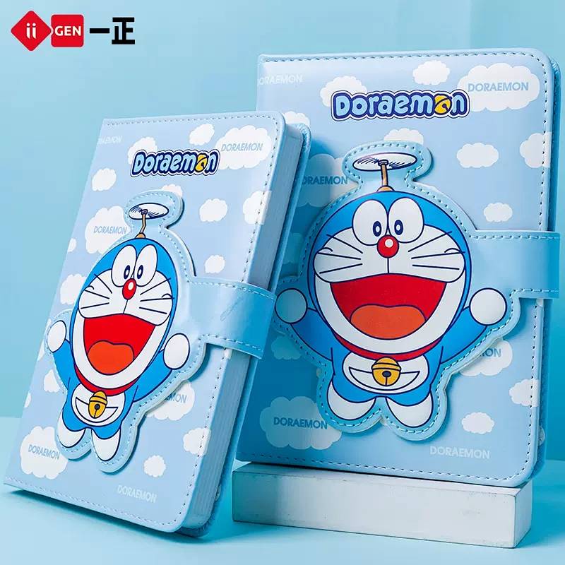 Yizheng Color Page Journal Book Doraemon Pu Leather Surface Magnetic ...