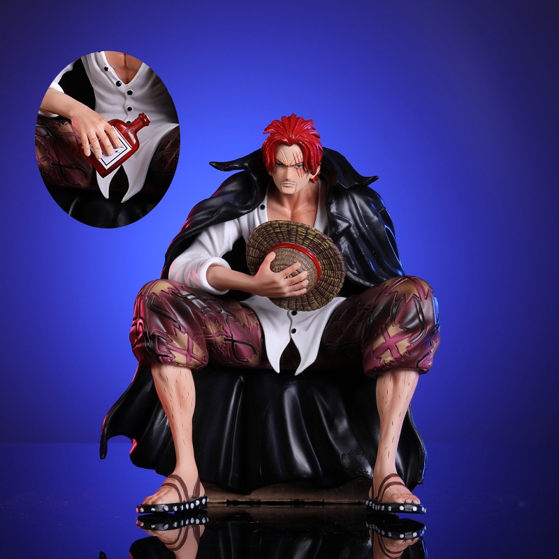 One Piece Figure gk Sitting Posture Red-Haired Four Emperors Shanks BT ...