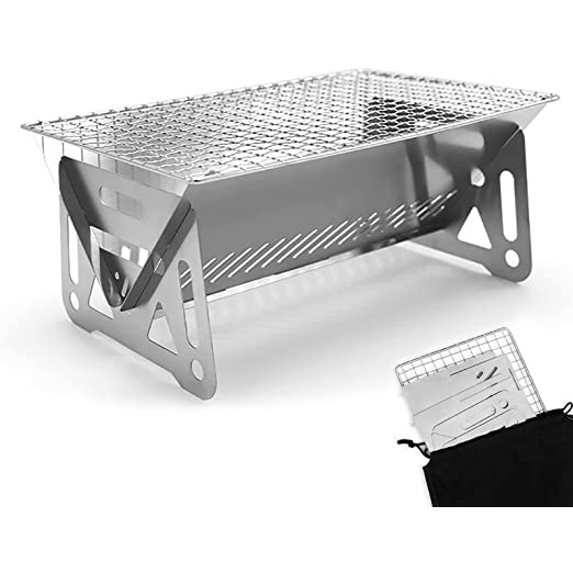 Portable Mini Camping Grill Foldable Barbeque BBQ Grill Portable ...