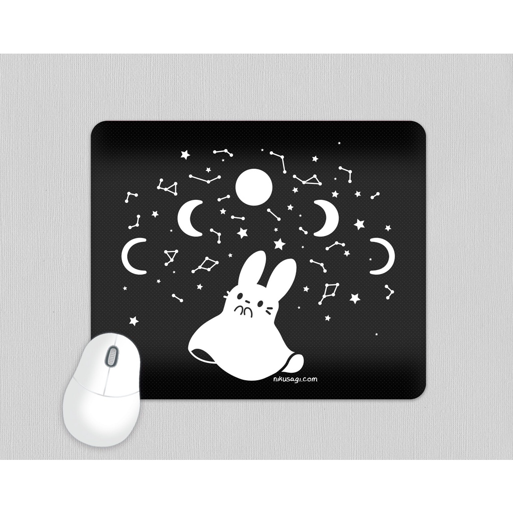 Ghost Bunny Mouse Pad 200*250*0.2mm Yami kawaii computer accessory ...