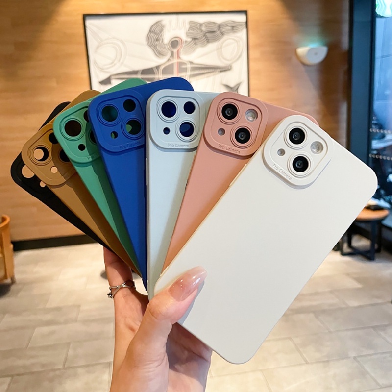 INS Macaron Silicone Case All-inclusive Mobile Phone Case For iPhone 11 ...