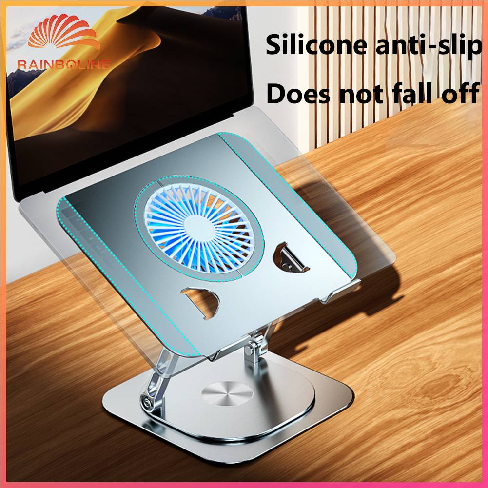 Rain Foldable Laptop Tablet Stand with Cooling Fan Heat Dissipation ...