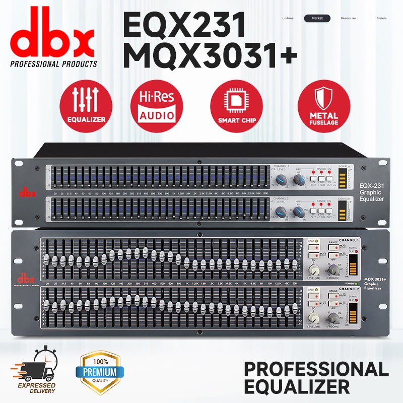 DBX EQX231/MQX3031+ can effectively eliminate low-frequency noise, the best audio processor ...