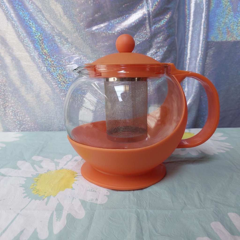 Glass Teapot With Filter Core 1250ml A112 (Random Color) | Shopee ...