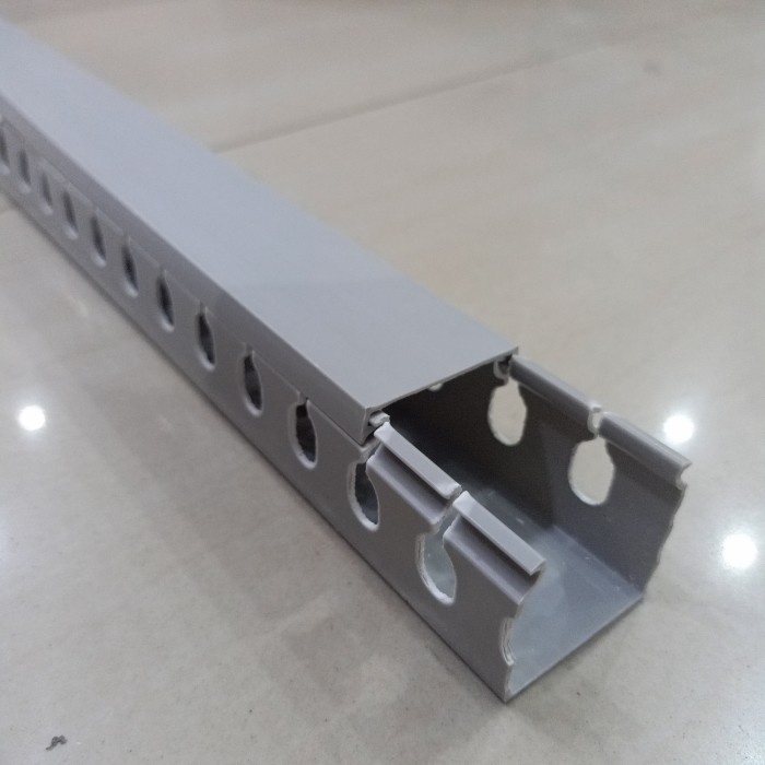 Cable duct 45x45 Hole Gray/Wiring cable duct PVC | Shopee Philippines