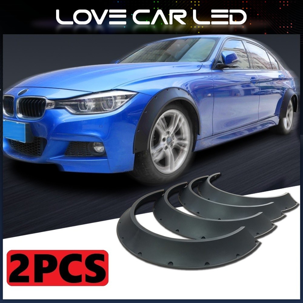 2pcs Universal Extra Wide Body Kit Front Rear Fender Flares Wheel ...