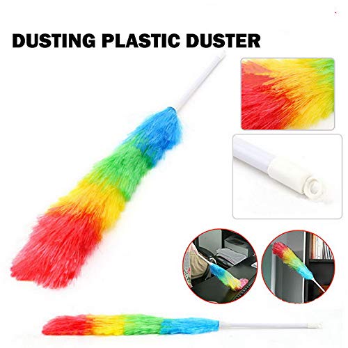COD Rainbow Color Feather Dust Home Cleaning Tools | Shopee Philippines