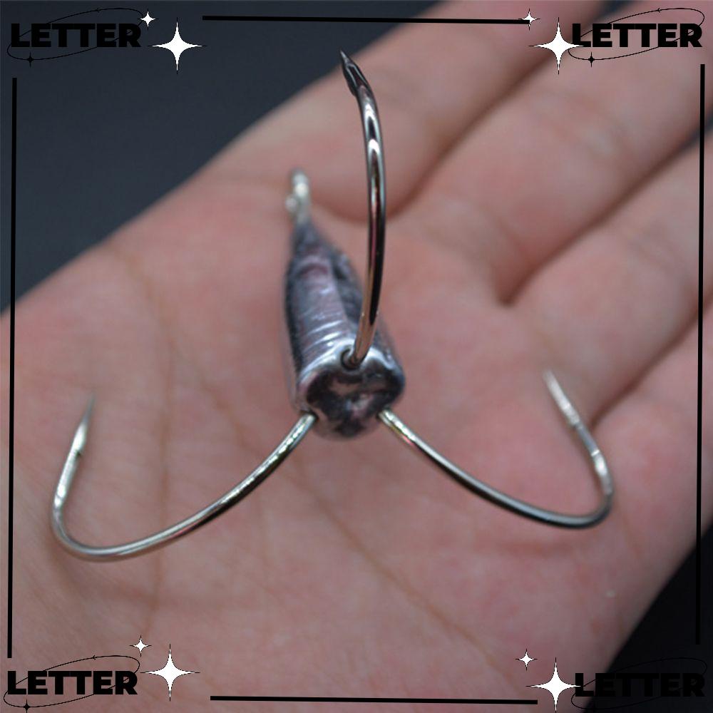 LETTER Outdoor Lead Sinker Weight Fishhook Sharp Durable Head Fishing ...