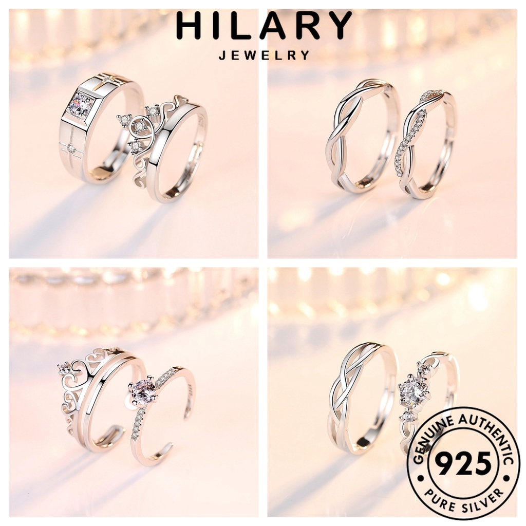 HILARY JEWELRY Original Ring Silver Promise Real Italy Moissanite ...