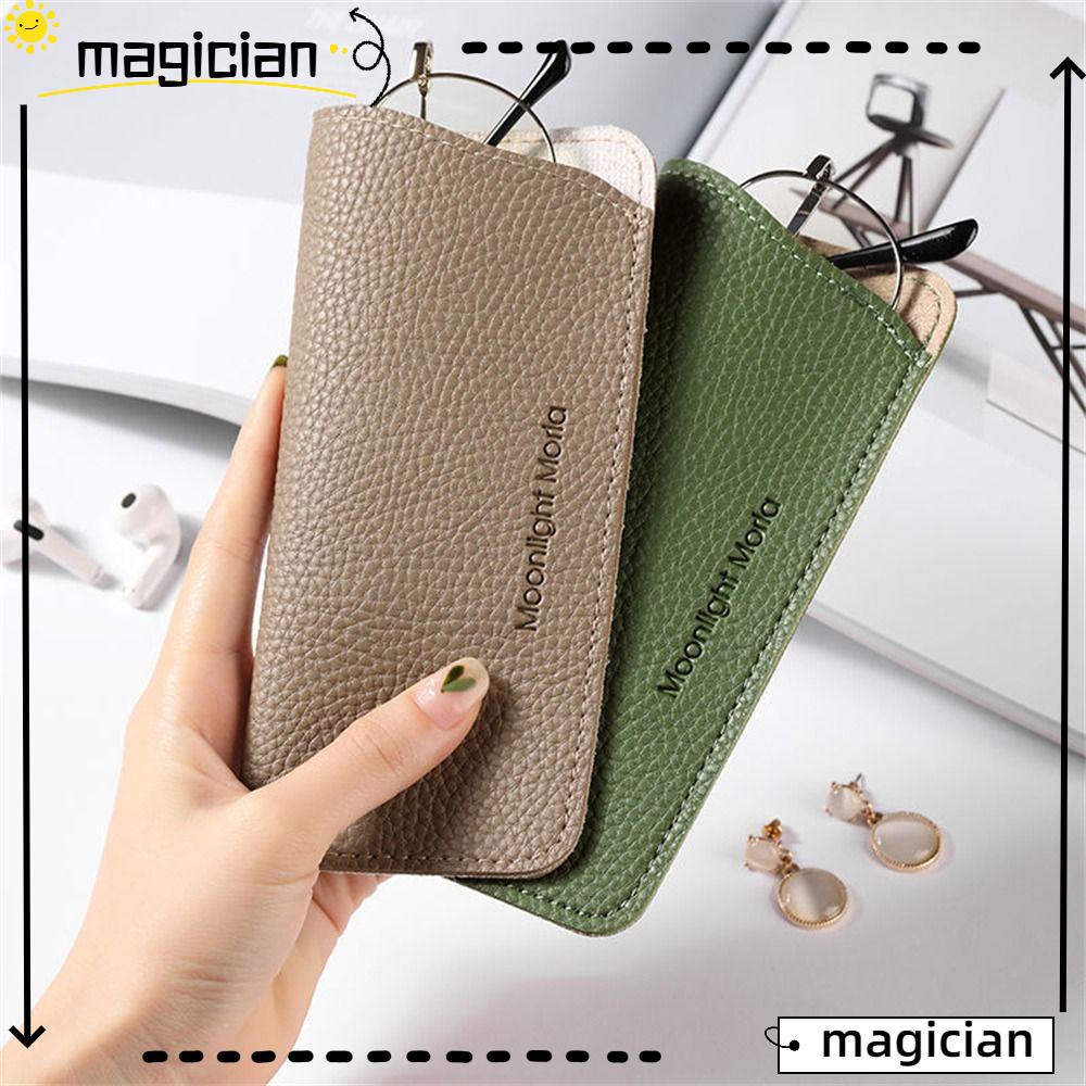 MAG Glasses Bag Portable PU Leather Soft Reading Eyeglasses Pouch ...