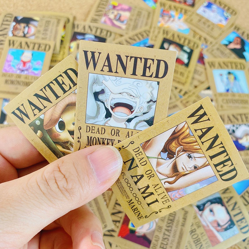 One Piece Stickers Featuring the New World Luffy's Gear 5 Nika Form Bounty Posters Perfect for ...