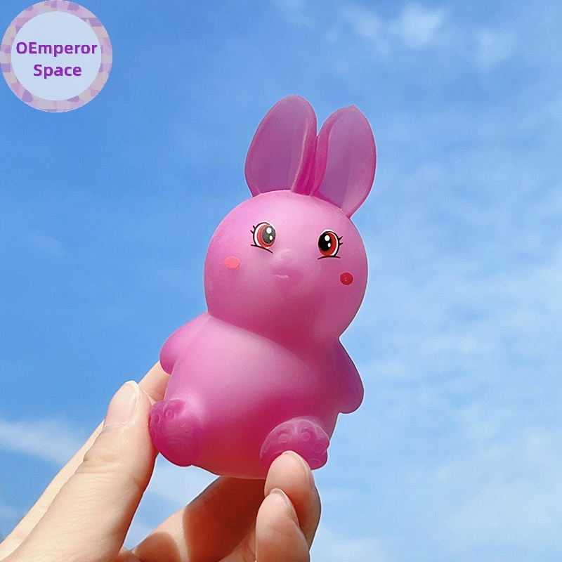 OEmperor Cute Rabbit Squishy Toy Change Color Bunny Stress Relief Toys ...