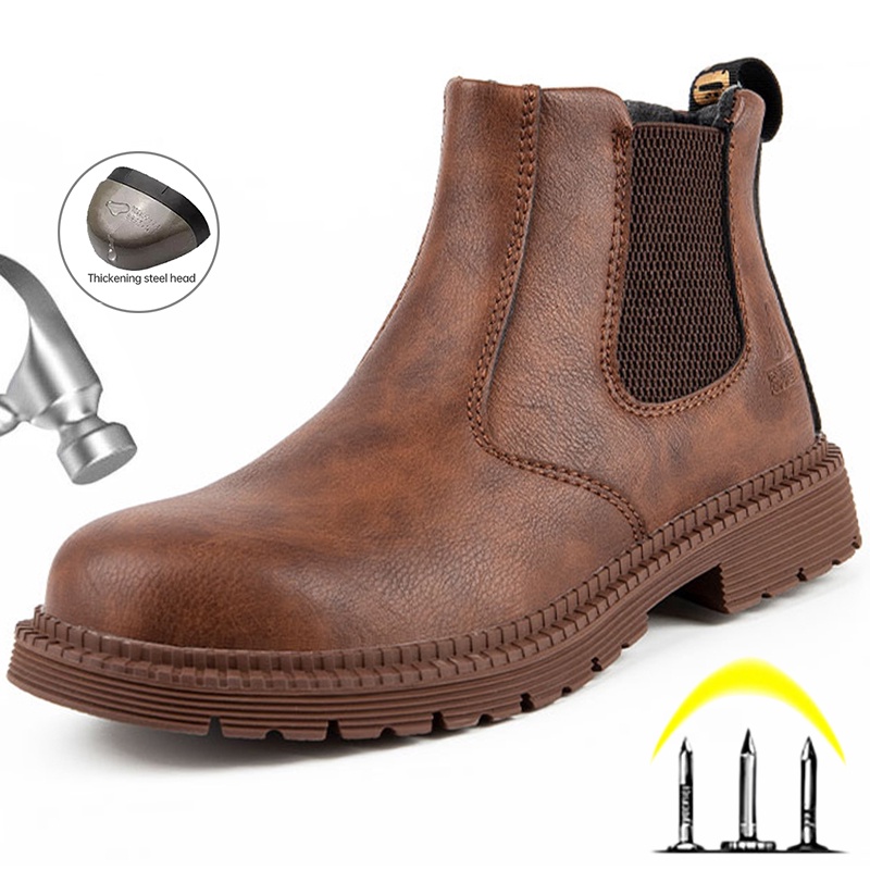 Winter Boots Men Work Safety Boots Steel Toe Safey Shoes Men Work Shoes ...
