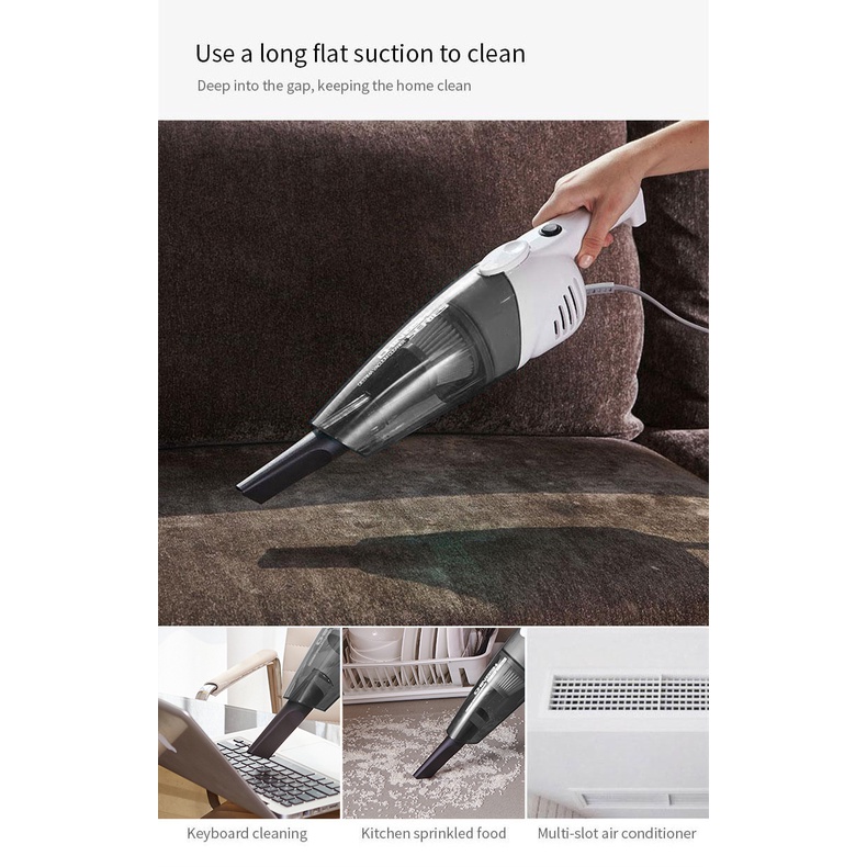 Deerma Vacuum DX115c/DX118c Handheld Vacuum Cleaner Mini Handheld ...