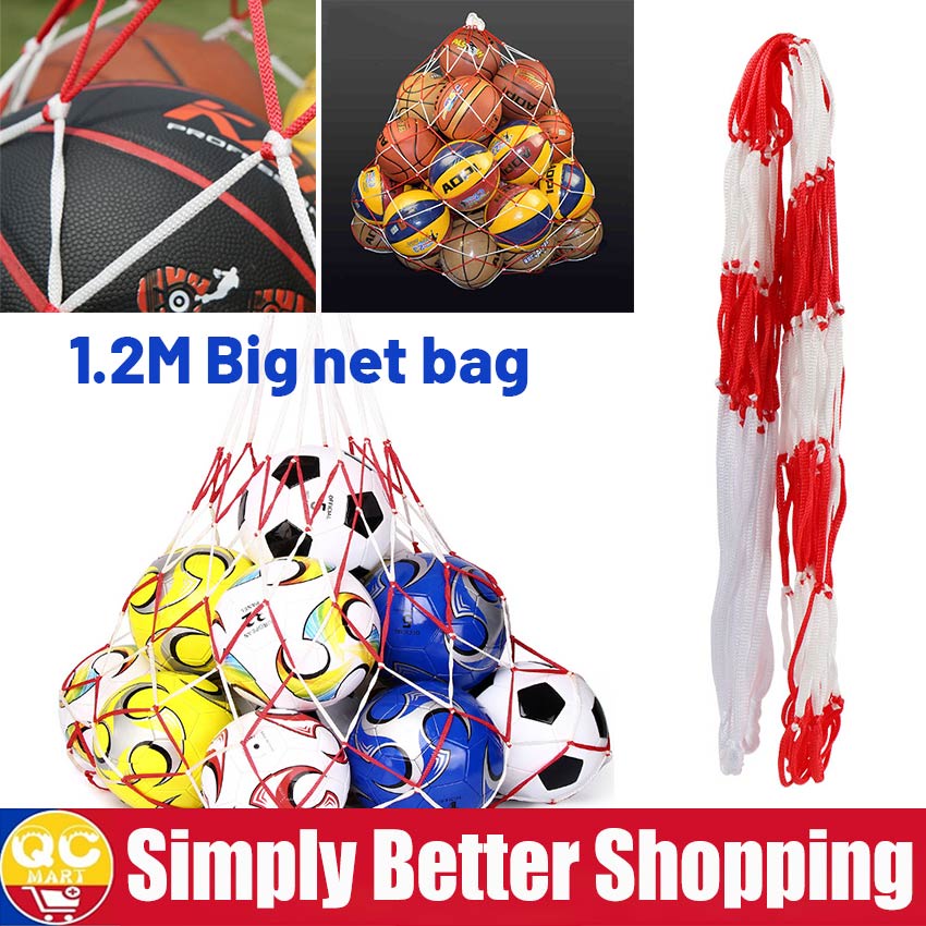 10 Balls Carry Weaving Net Bag Sports Basketball Carry Mesh Volleyball ...