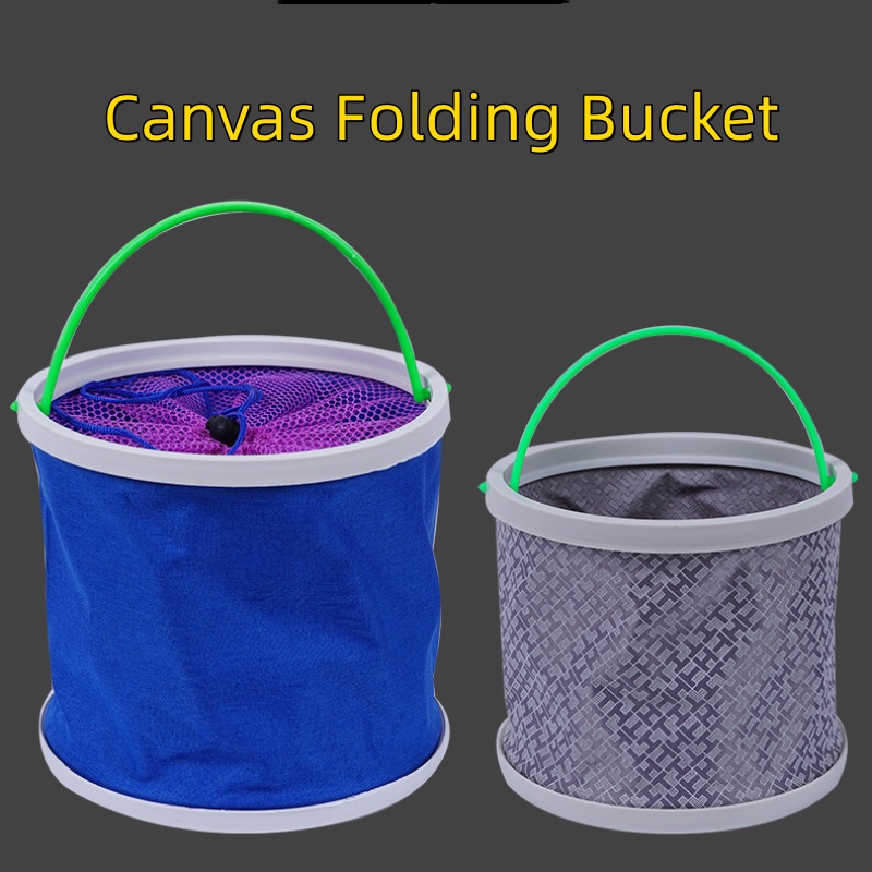 New Portable Canvas Folding Bucket Outdoor Canvas Folding Bucket ...