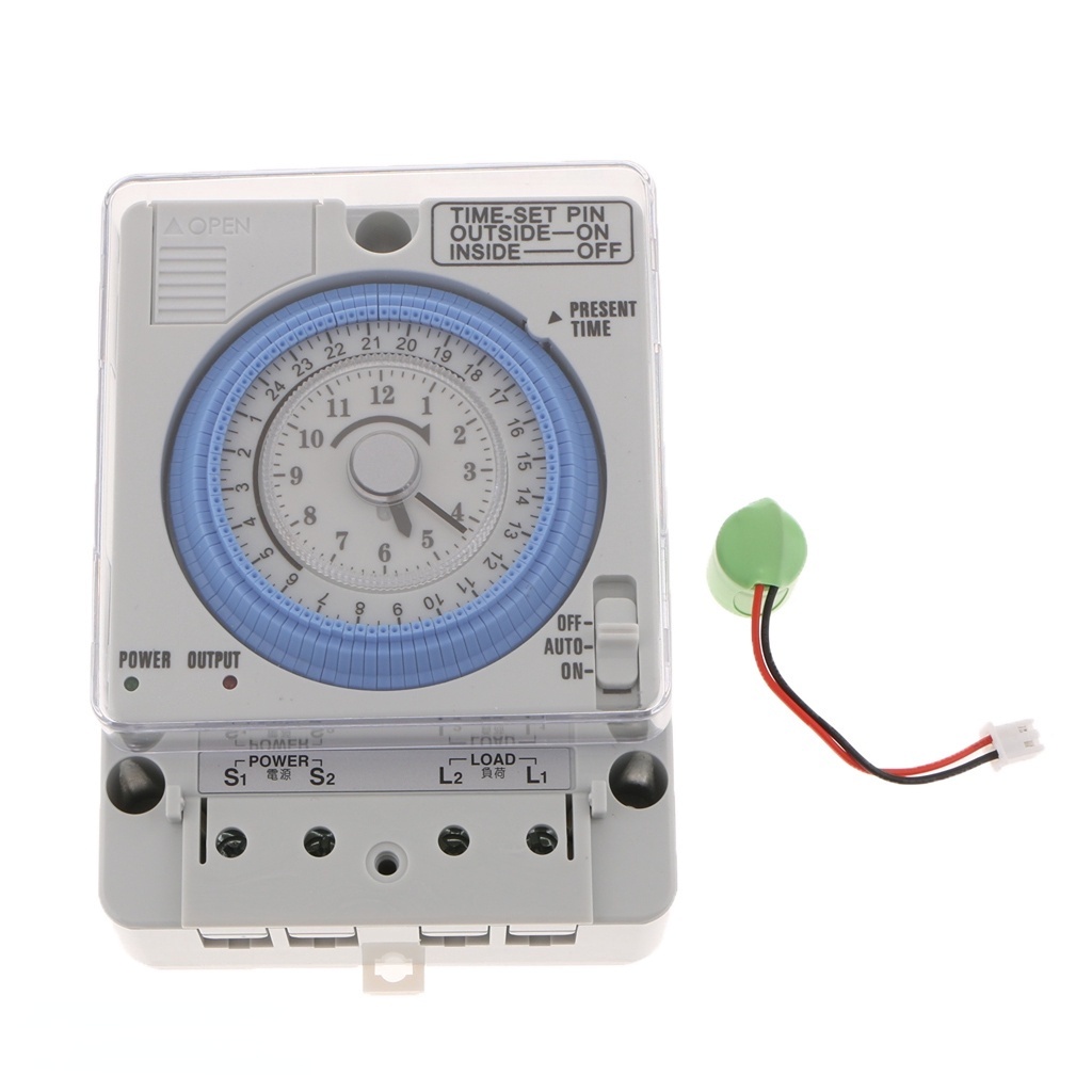 24-Hours Chronometry Timer Mechanical Switch Industrial Analogue Timer ...
