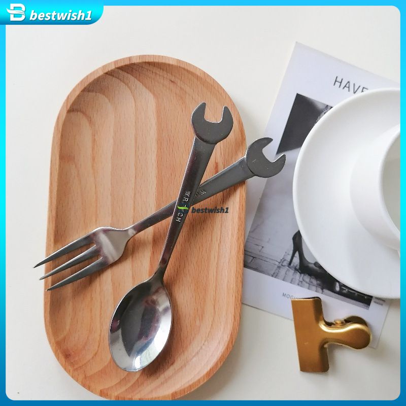 304 Stainless Steel Spoon Wrench Spoon Fork Creative Spoon Ice Cream ...