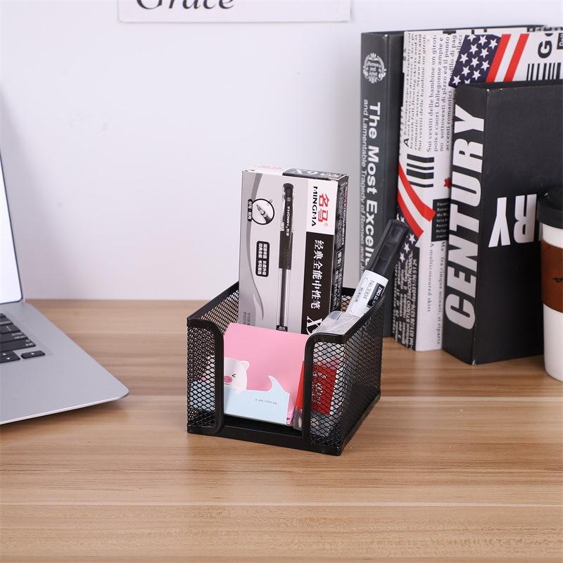Office Mesh Desktop Paper Accessory Metal Mesh Desktop Memo Holder ...
