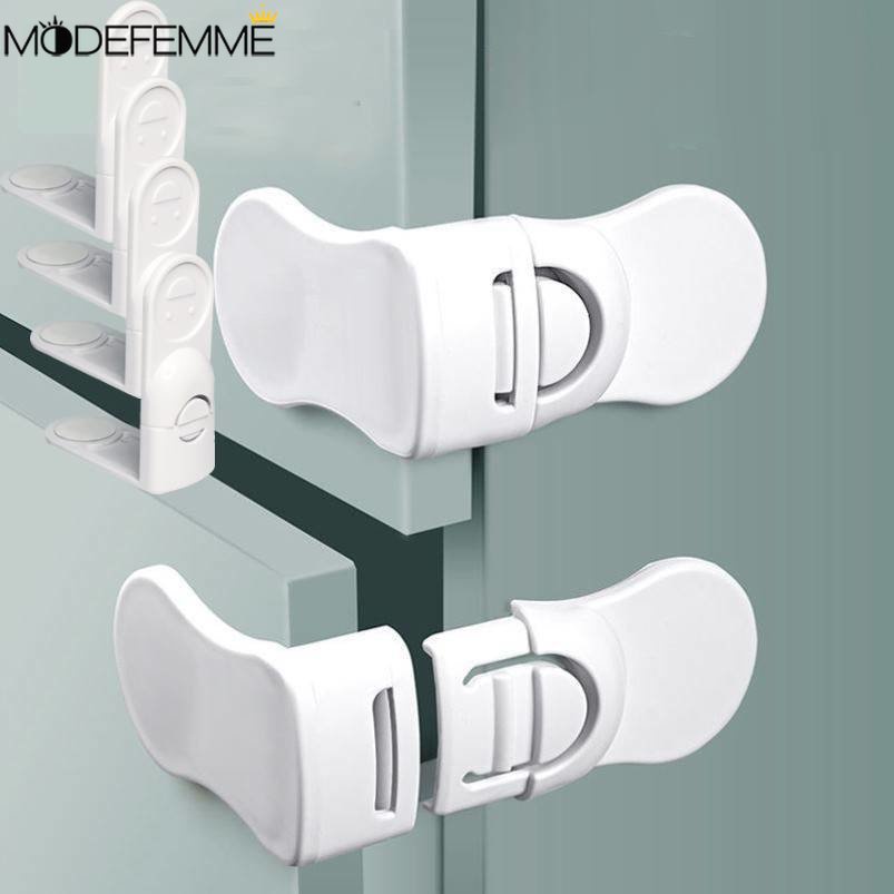 Child Safety Cabinet Lock Plastic Protection Kids Safety Door Lock Anti ...