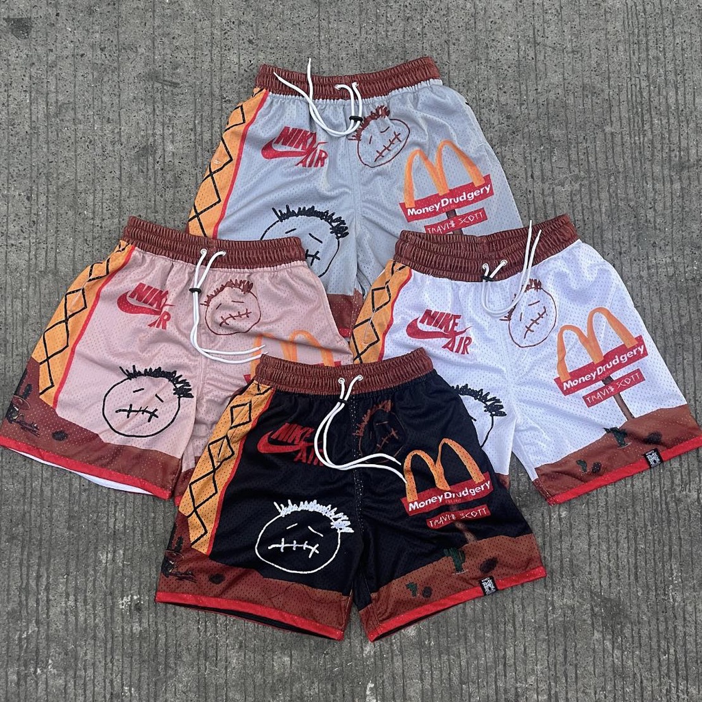 MoneyDrudgery Mc Travis Scott Mesh Shorts | Shopee Philippines
