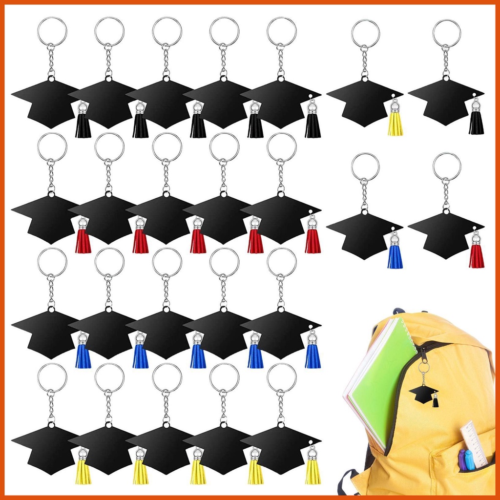 Graduation Key Chains Class of 2023 Acrylic Graduation Caps Keychain ...