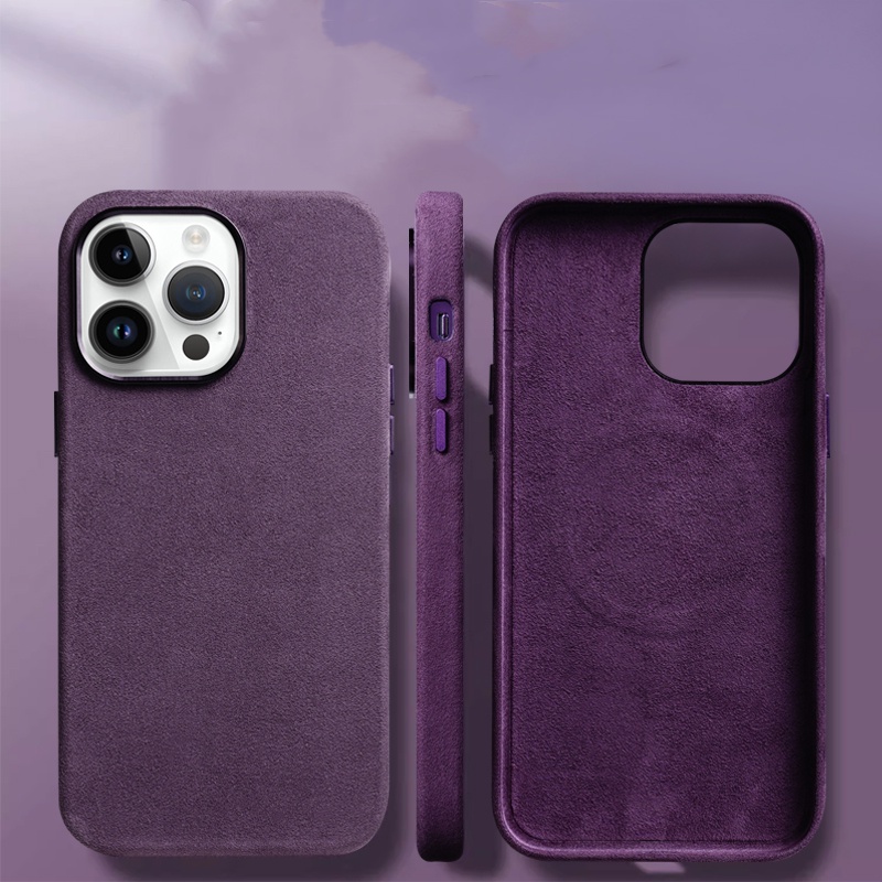 Flannel Megsafe Casing Suitable for iPhone 14 Pro Max Plus Magnetic ...