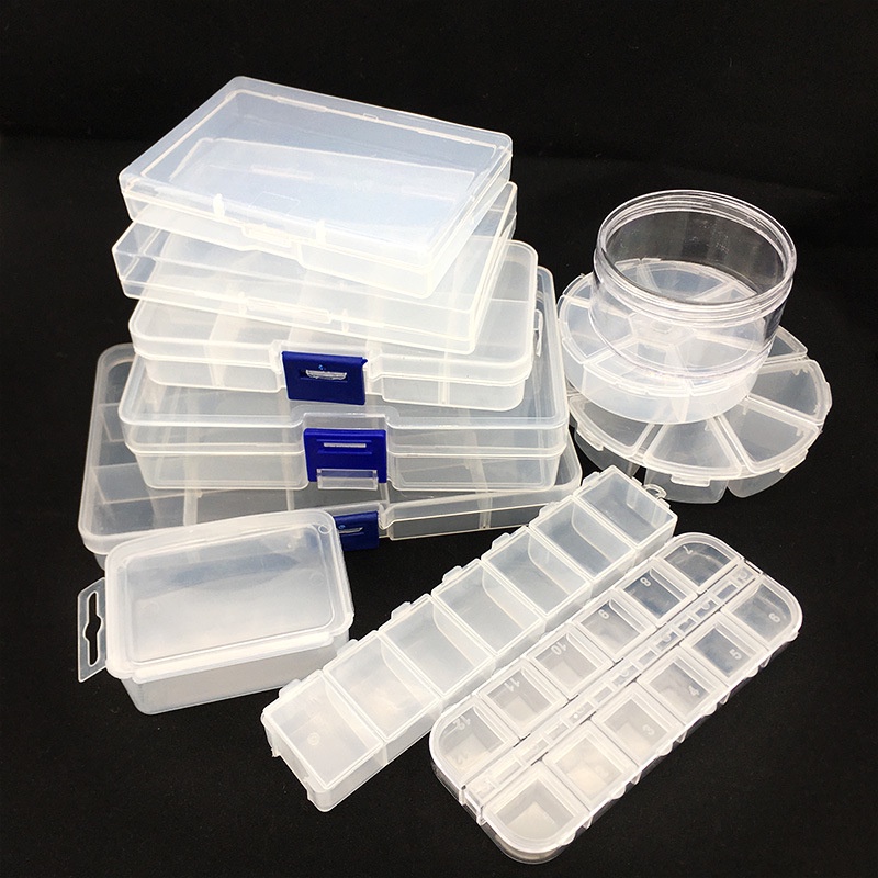 Ornament Accessory Storage Box Transparent Plastic Box Bead Box Pp ...
