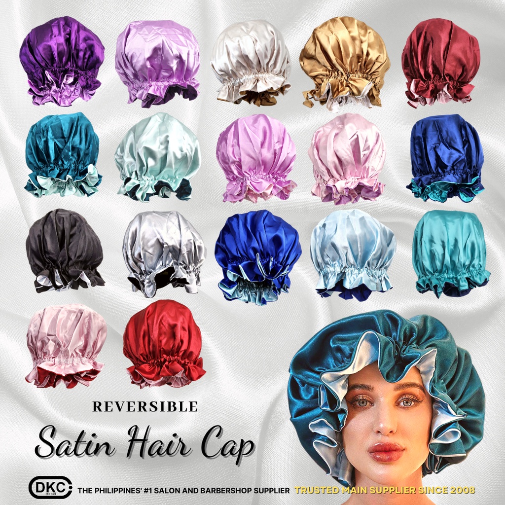 Satin Bonnet Silk Sleep Cap For Men And Women Extra Large Reversible ...