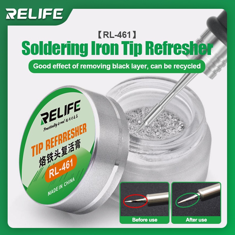 RELIFE RL-461 Soldering Iron Tip Cleaner Refresher For Remove The Oxide ...