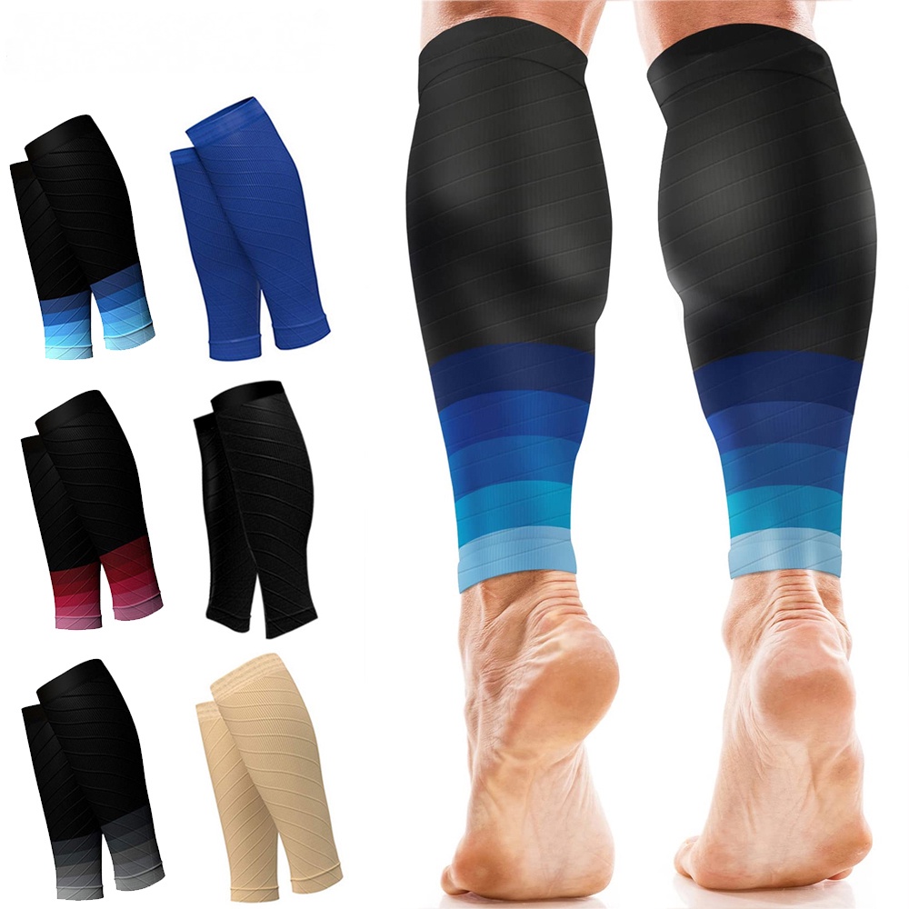 1Pair Calf Compression Sleeves Running Leg Compression Sleeve 20-30mmHg ...