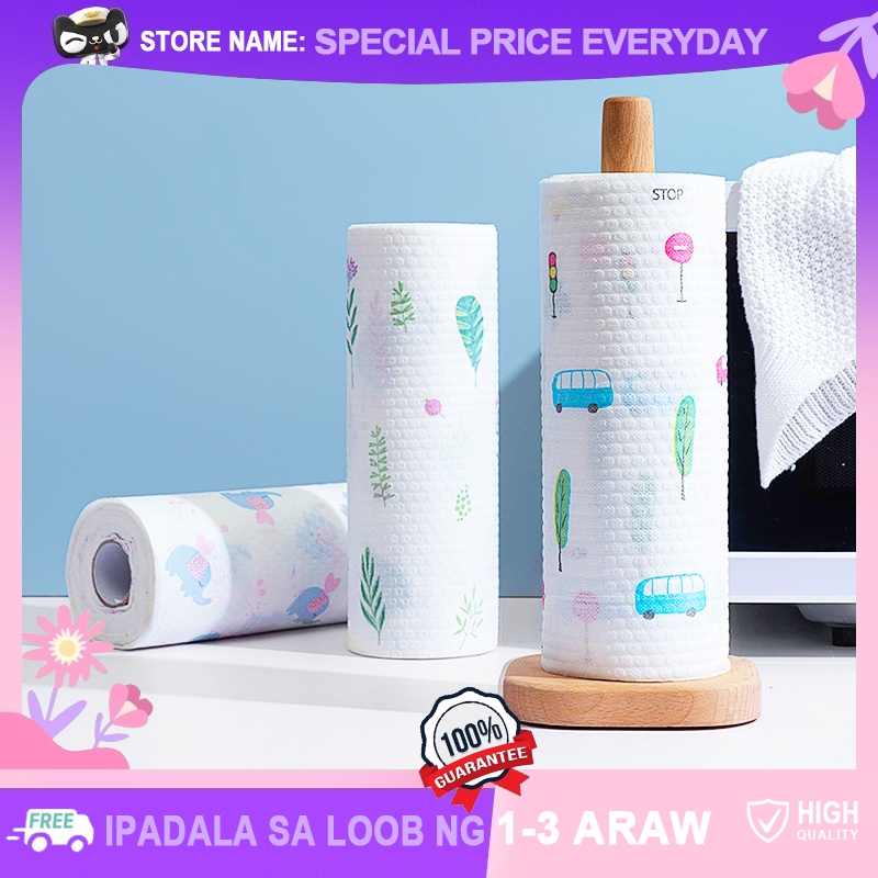 50pcs Per Roll Disposable Lazy Cleaning Rag Cloth Japanese Original ...