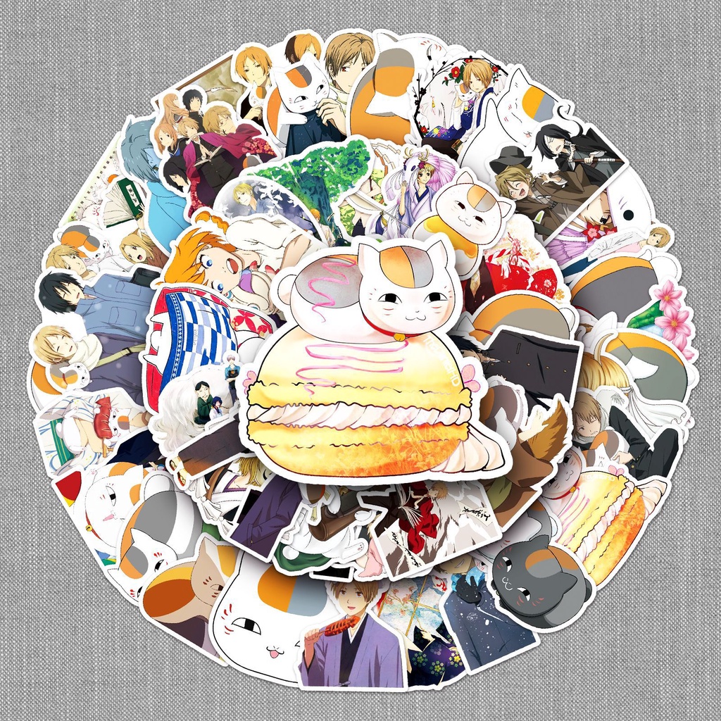 50 Sheets Natsume's Book of Friends Graffiti Stickers Cartoon Japanese ...