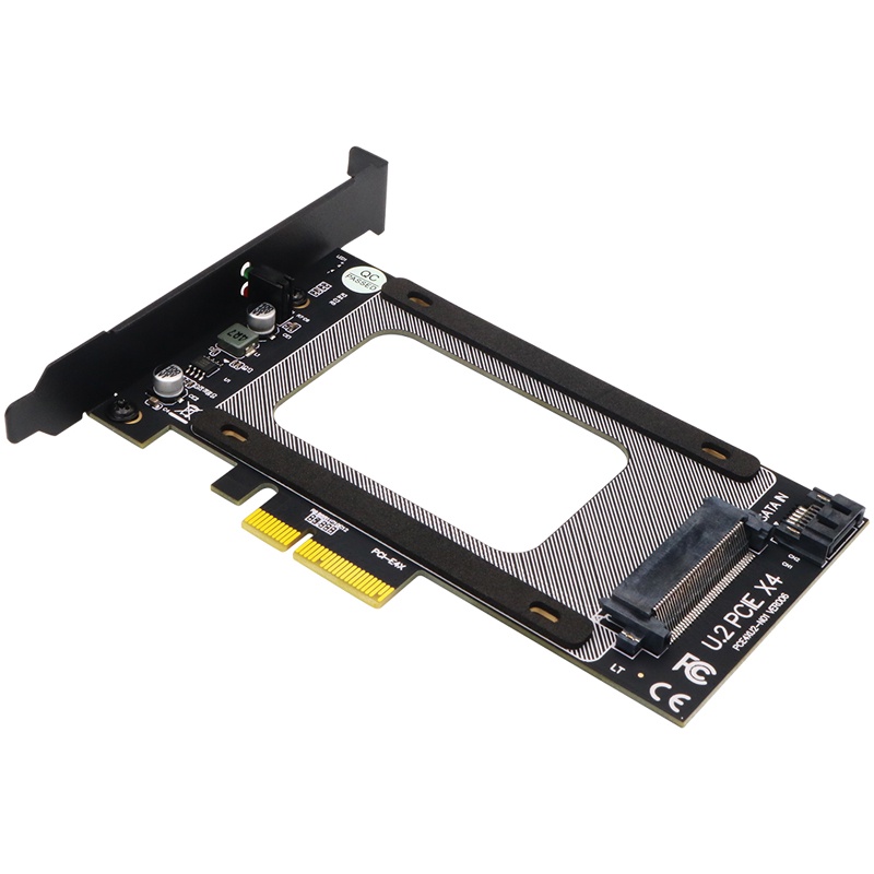 U2 To Pci E Adapter Card Riser Pci Express 3 0 4x U 2 Sff 8639 Adapter