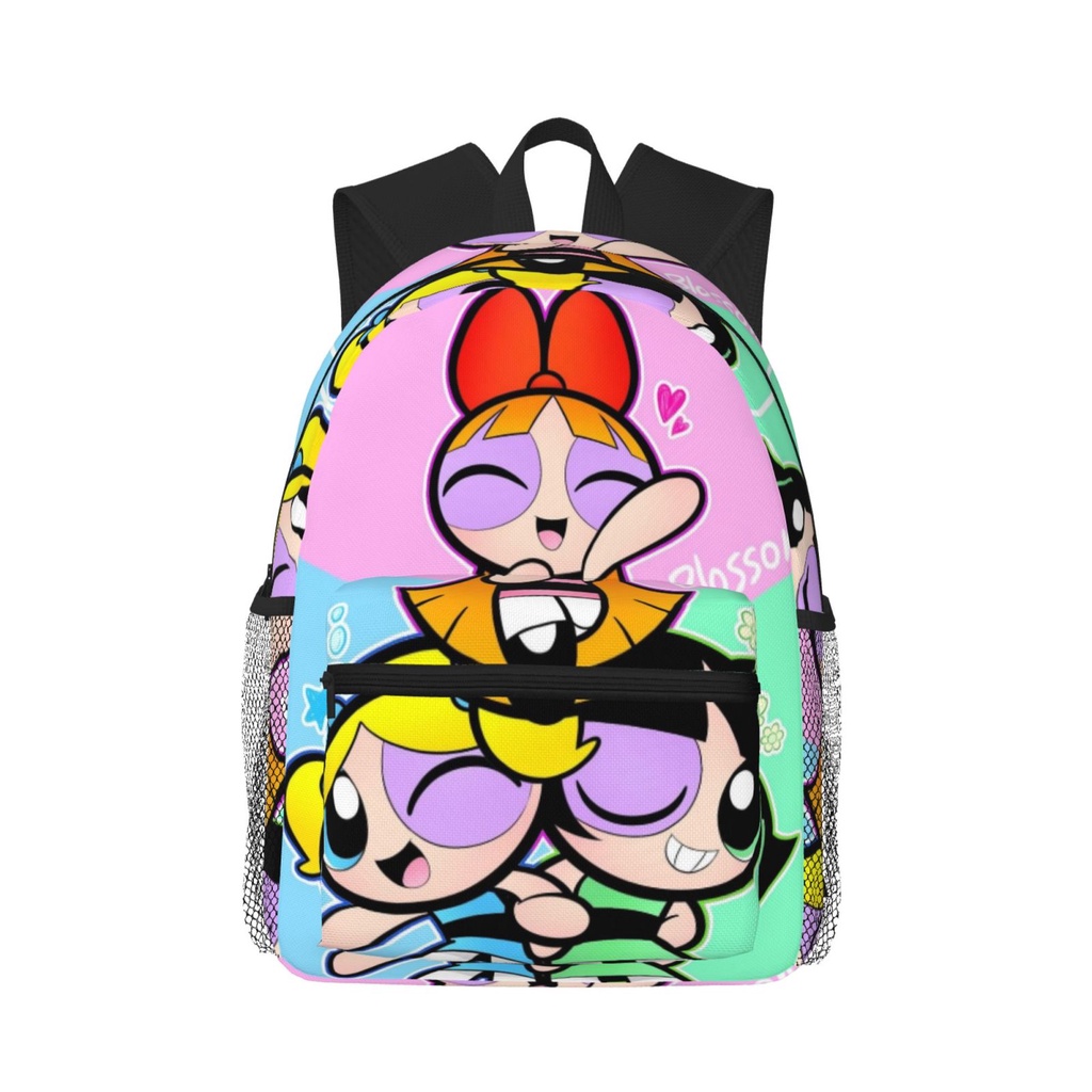 Powerpuff Girls Unisex Backpack Student Canvas School Bag Travel Bag ...