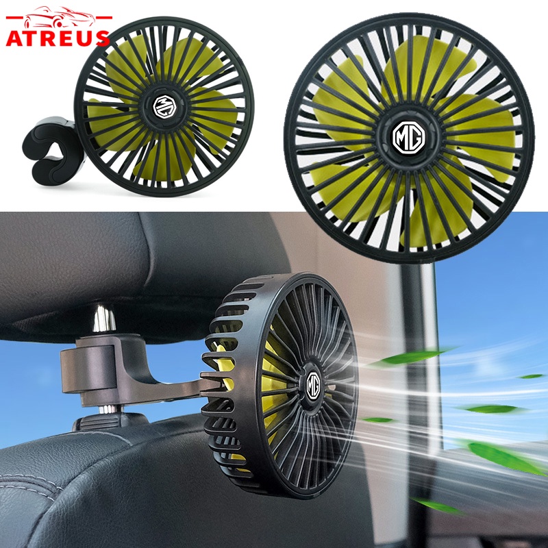 MG Car Back Rear Seat Fan 3 Speed USB Car Strong Wind Air Cooling Fan ...