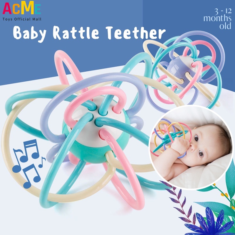 Baby Manhattan Ball Teether Sound Rattles Develop Intelligence Toy ...