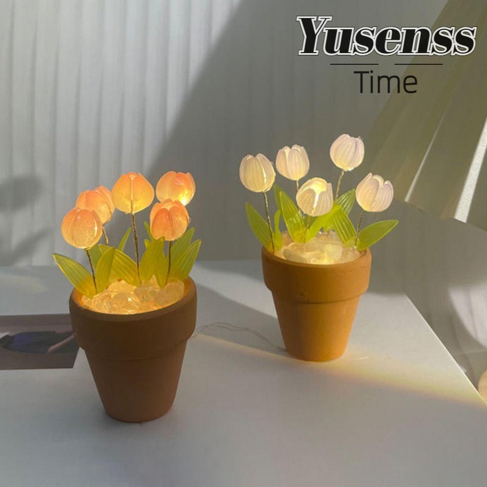 YUSENSS Table Lamp, Simulation Tulip Flower Desktop Decor DIY Tulip ...
