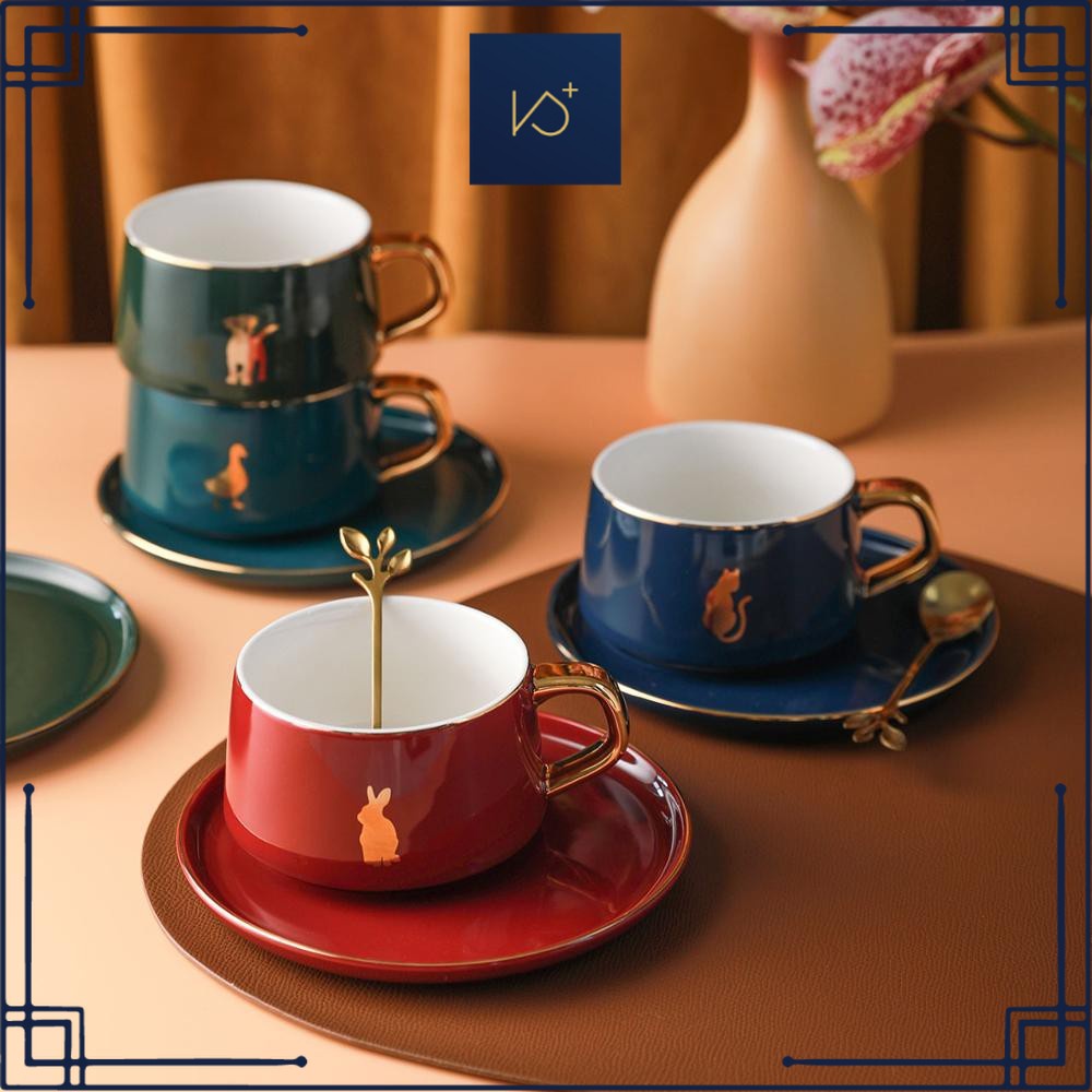 Kitchenplus Archie Cup with Spoon and Saucer KP004 | Shopee Philippines