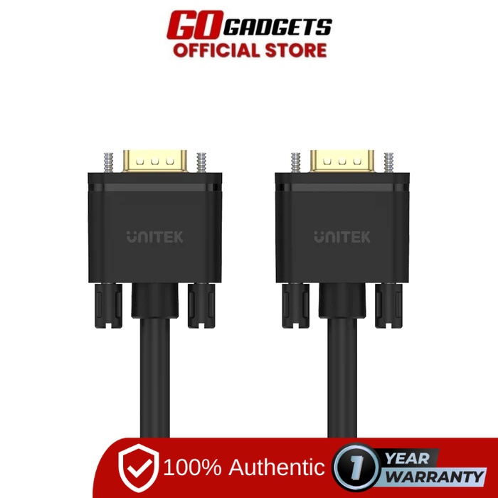 UNITEK Vga Male To Cable Hd15 15pin (3c Plus 6) Black 3m Y-C504g ... UNITEK Vga Male To Cable Hd15 15pin (3c Plus 6) Black 3m Y-C504g ...