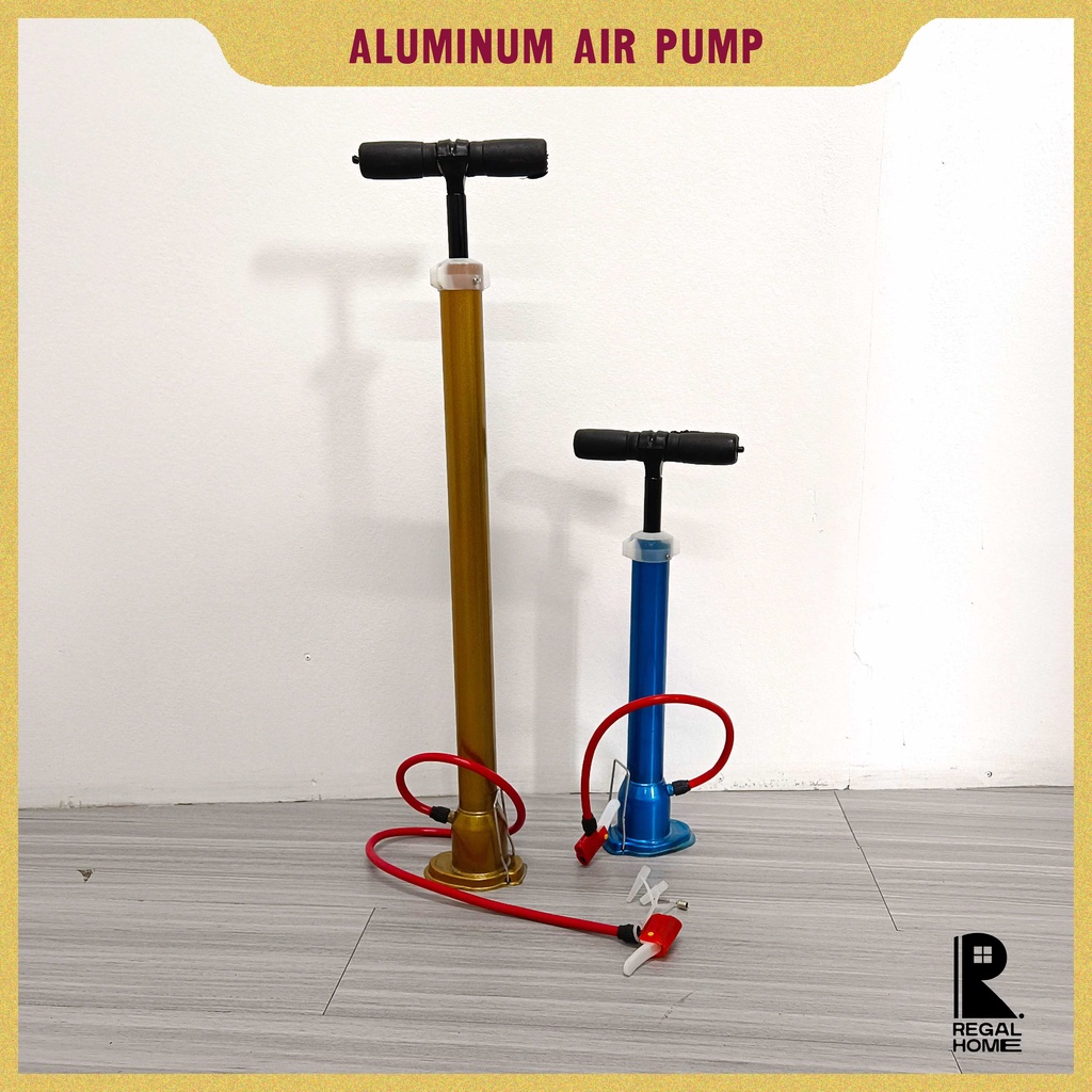Small/Large Aluminum Portable Bicycle Bike Tire Hand Air Pump Inflator ...