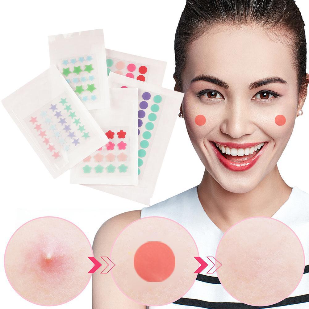 Color Acne Patch Five-Pointed Star Flower Circular Hydrocolloid Mixed ... Color Acne Patch Five-Pointed Star Flower Circular Hydrocolloid Mixed ...