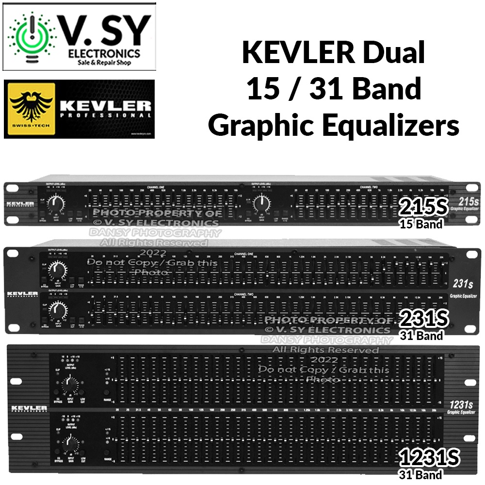 Kevler Professional S Series Dual 15 / 31 Band Graphic Audio Sound System Equalizer | Shopee ...