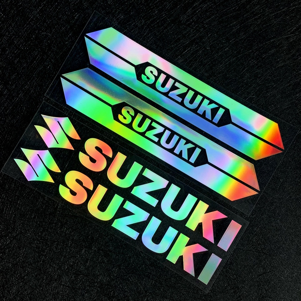 4PCS/SET Suzuki Motorcycle Stickers Shock Absorbing Stickers Body ...